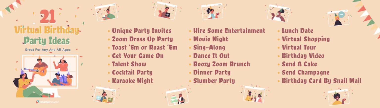 21 Virtual Birthday Party Ideas [Great For Any And All Ages]