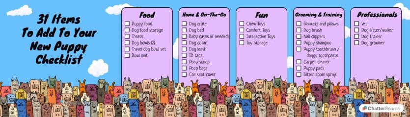 31 Items To Add To Your New Puppy Checklist